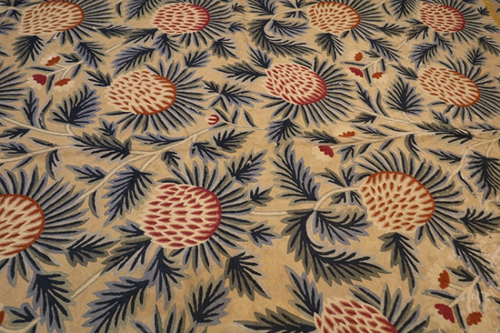 Vintage Indian Kashmir Embroidery Rug - 10682