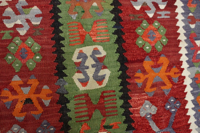 Vintage Turkish Esme Kilim Rugs sold in London - 8926